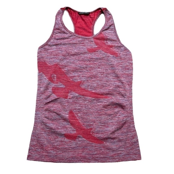 oiselle | Tops | Oiselle Flyte Wings Out Tank Heather Pink Running ...